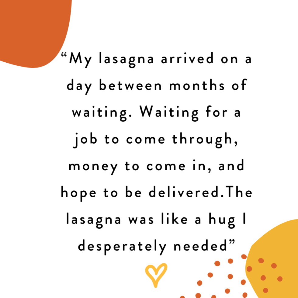 Our Impact | Lasagna Love Meals & Community Kindness