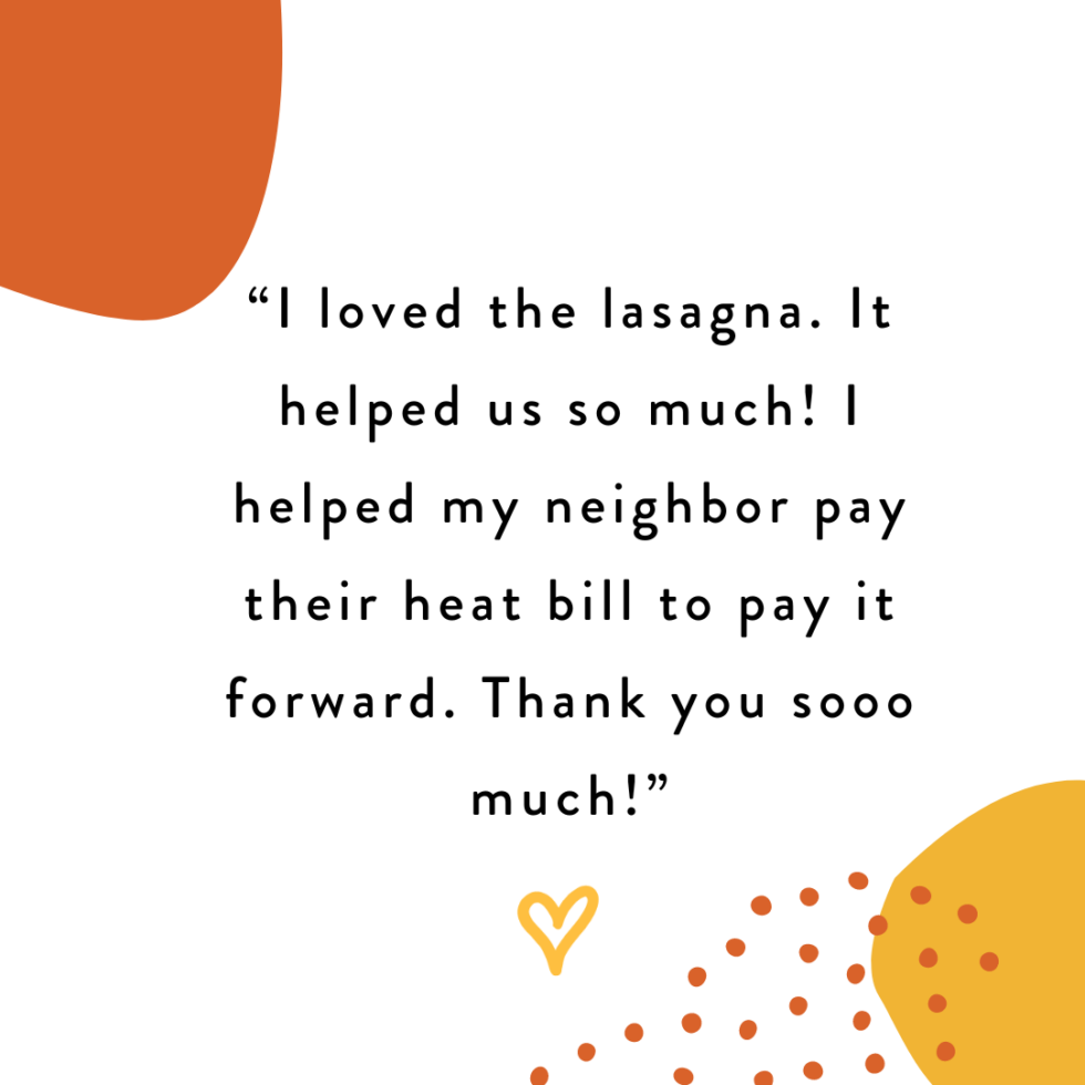 Our Impact | Lasagna Love Meals & Community Kindness